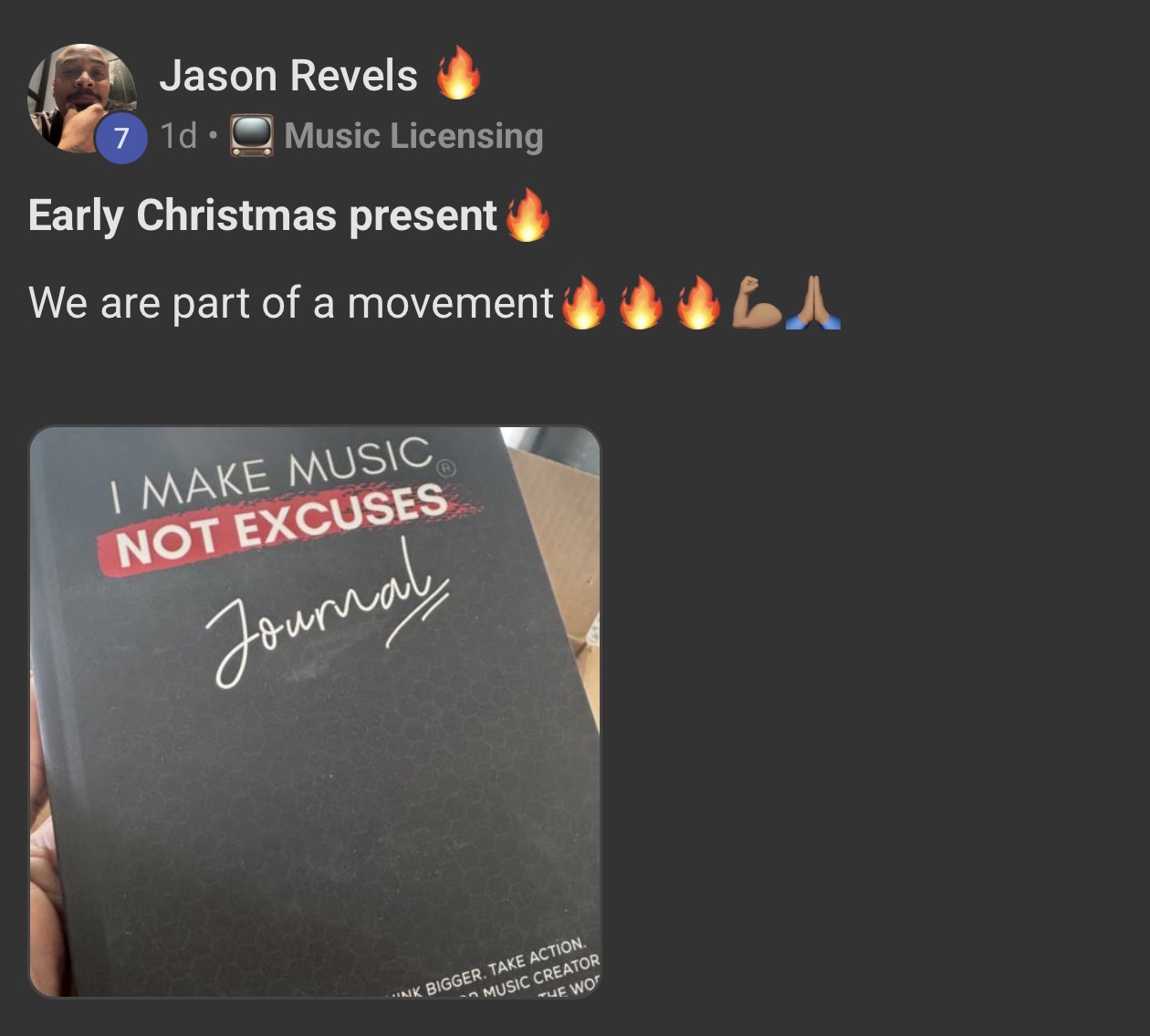 I I Make Music Not Excuses ®️ Journal for Music Creators